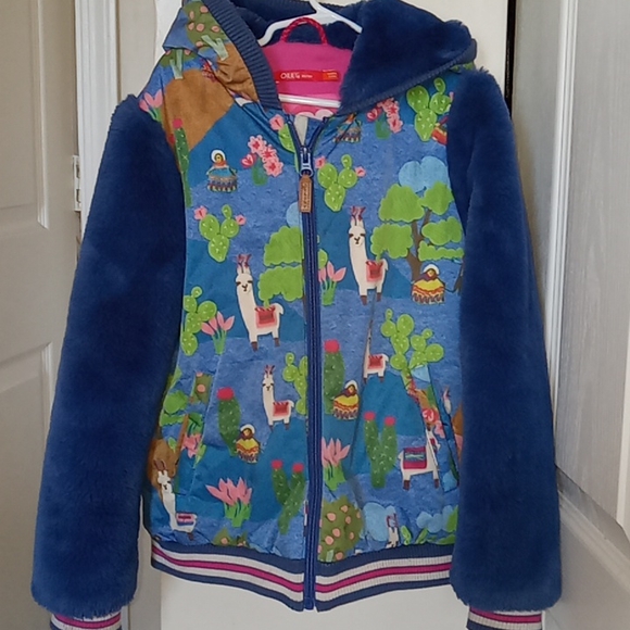 Oilily | Jackets & Coats | Oilily Faux Fur Llama Bomber Jacket 4 Size ...